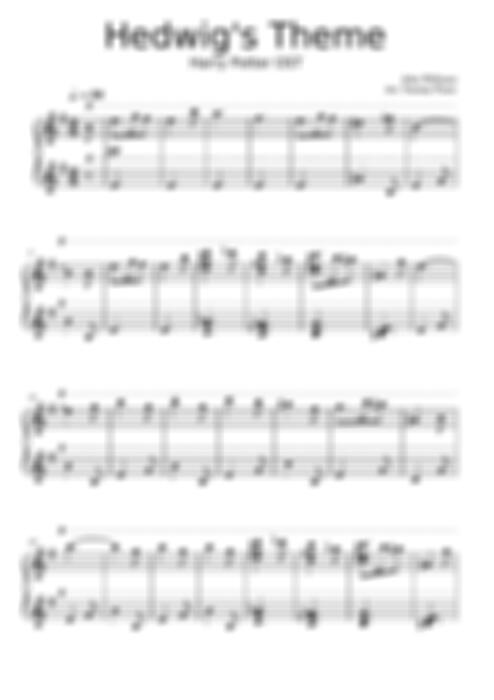 악보 > 해리포터 OST - Hedwig's Theme | 윰 Yummy Piano