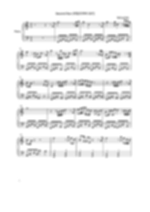 악보 > 테일즈위버 OST - Second Run (조표 없는 쉬운 악보) by 피아노와 친구되기