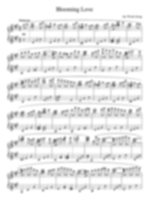 악보 > 정재욱 - 꽃피는 사랑 (Blooming Love) (자작곡) by 정재욱