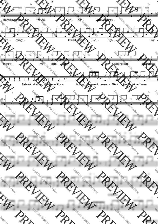 악보 > Jason Mraz - Live High by 카피드럼