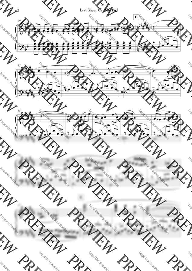 악보 > 히사이시 조 - Lost Sheep On the Bed (원본 판) by Yang Szu-Wei