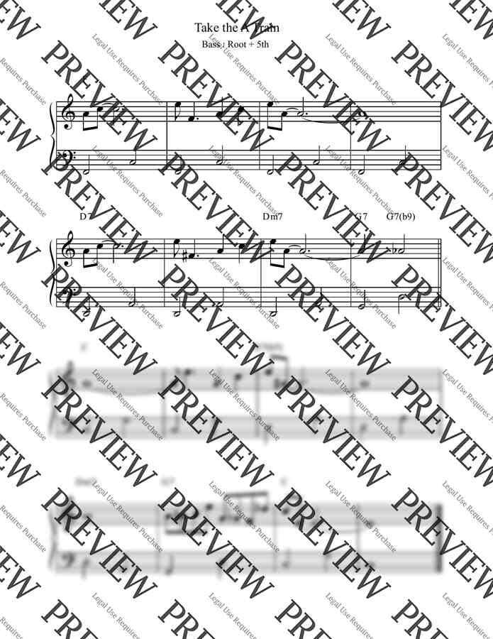 악보 > Billy Strayhorn - Take the 'A' Train by Zoey