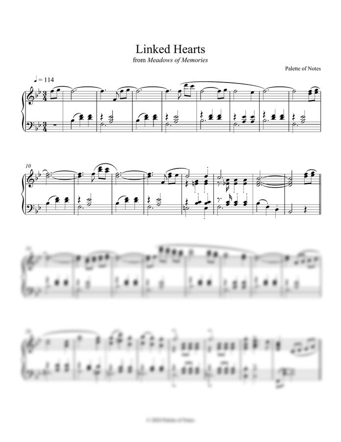 악보 > Palette of Notes - Linked Hearts