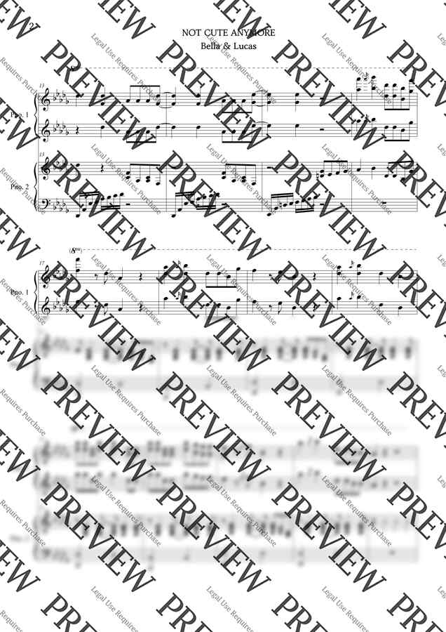 악보 > ILLIT(아일릿) - NOT CUTE ANYMORE | 벨라앤루카스
