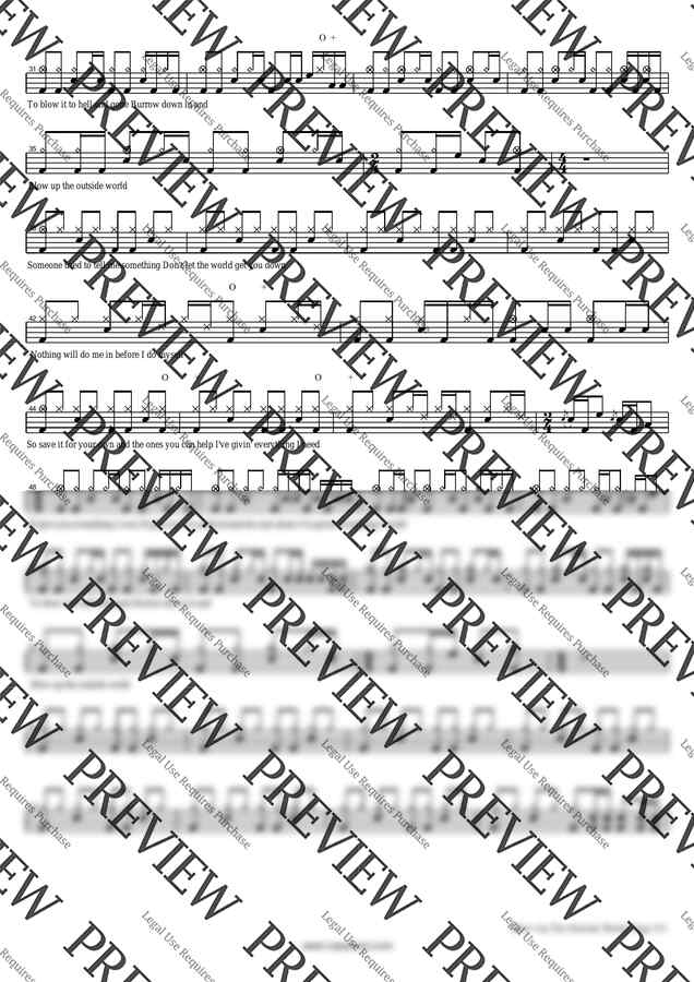 악보 > Soundgarden - Blow Up The Outside World by 카피드럼