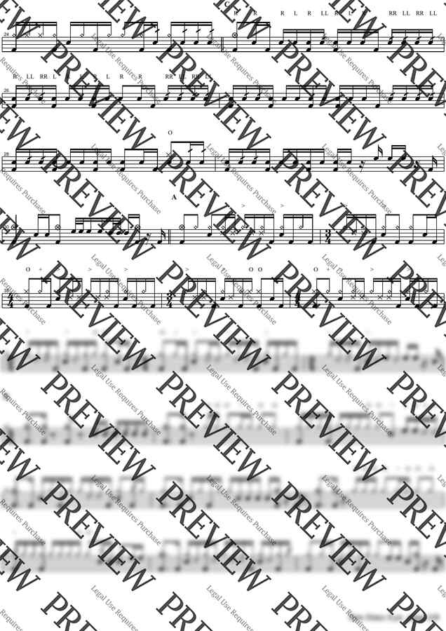 악보 > Two Ton Shoe - one glass eye by 카피드럼