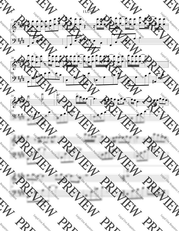 악보 > 헨리 (HENRY) - I LUV U by Lunar Piano 루나피아노