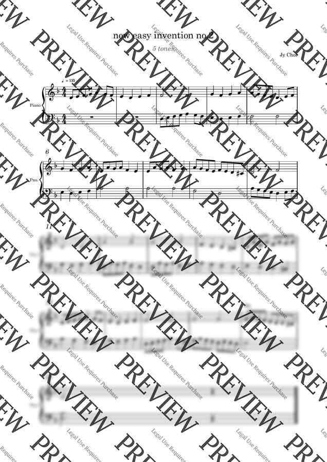 악보 > 초이쌤 - (자작곡)New invention no.2 (쉬운 인벤션) by 초이쌤