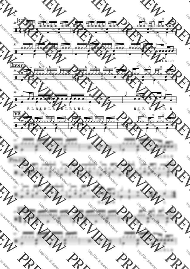 악보 > 송골매 - 어쩌다 마주친 그대 by Drummer KWI