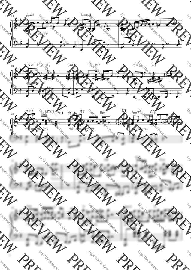 악보 > 아이묭 - 君はロックを聴かない (너는 록을 듣지 않아) (재즈 버전) by 3J MUSIC