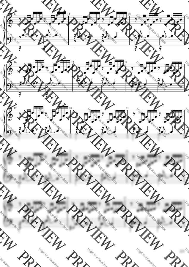 악보 > Bach(바흐) - Prelude1번 C Major BWV846(4급)Amkey활자큰3마디피아노3P(악보2개) (체르니30번과정) by BK뮤직