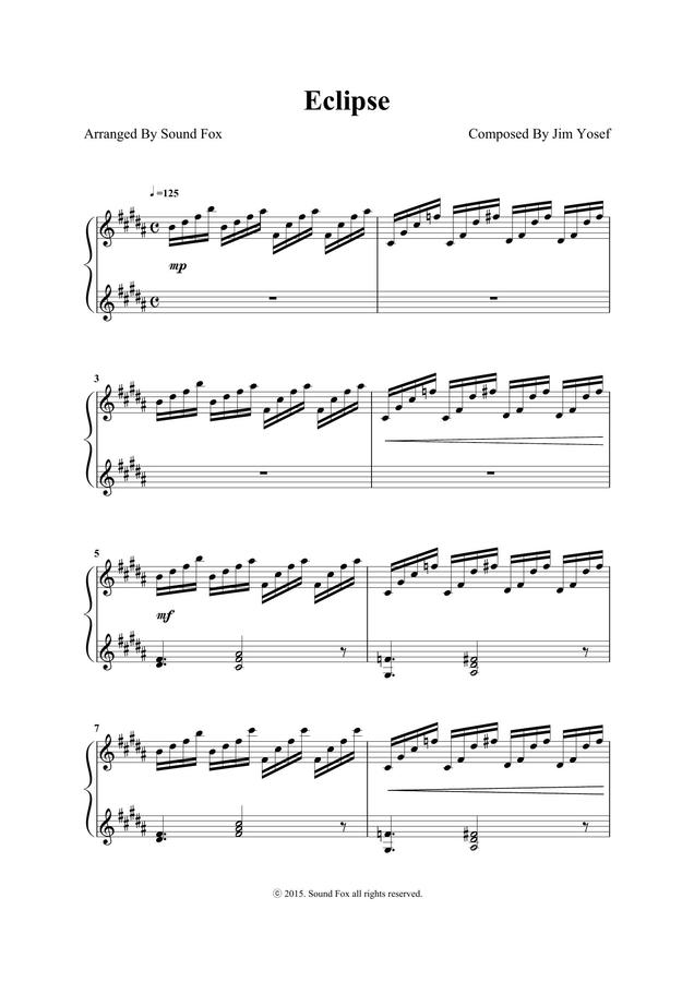 악보 > Jim Yosef - Eclipse