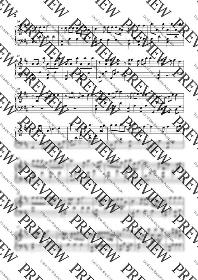 악보 > shakira - ZOO (D키,C키 쉬운악보) | HAZED헤이지드