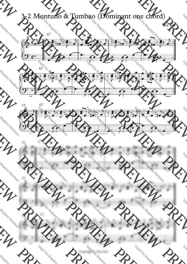 악보 > 6 Montuno and Tumbao patterns (dominant one chord) - 6가지 몬투노 패턴 by ...