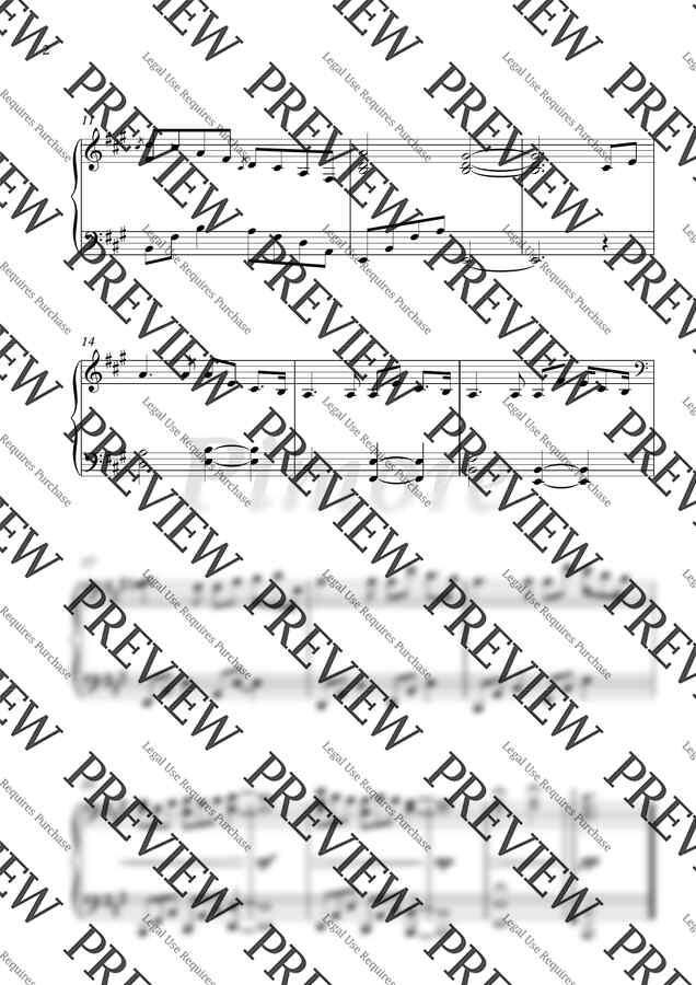 악보 > Pimore (쉽지만 그럴싸한 피아노 곡) - Moonlit walk (밤산책)