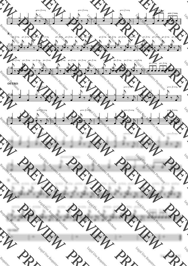 악보 > Green Day - You Lied by COPYDRUM