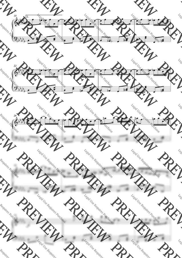 악보 > William Bolcom - Graceful Ghost Rag (우아한 유령) (쉬운 악보, Bbm Key) by 청린