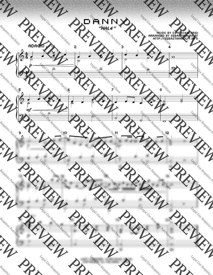 악보 > DANNY/MINECRAFT