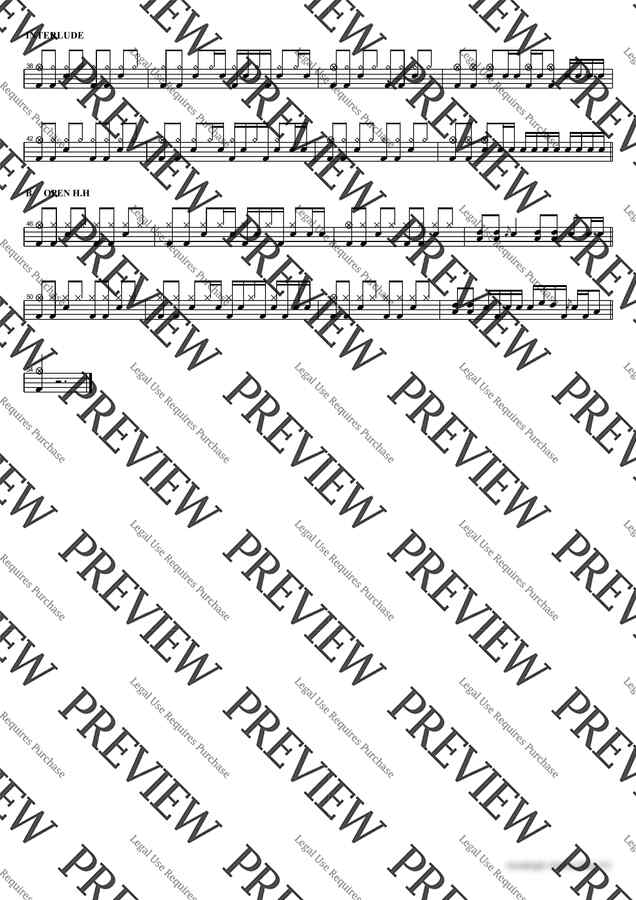 악보 > Green Day - Goodnight Adeline by COPYDRUM