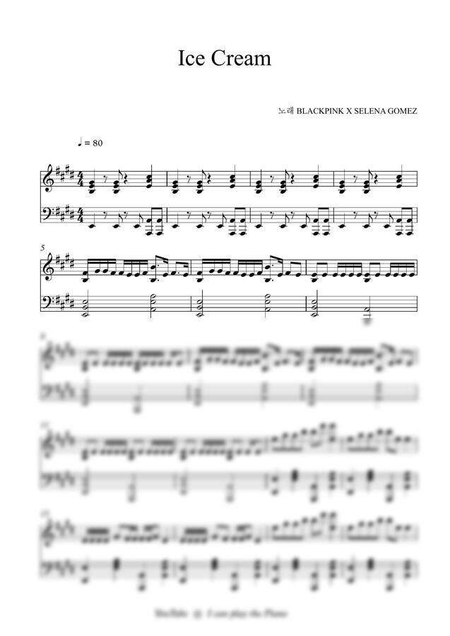 BLACKPINK (블랙핑크) - Ice Cream (with Selena Gomez) - I can play the Piano ...