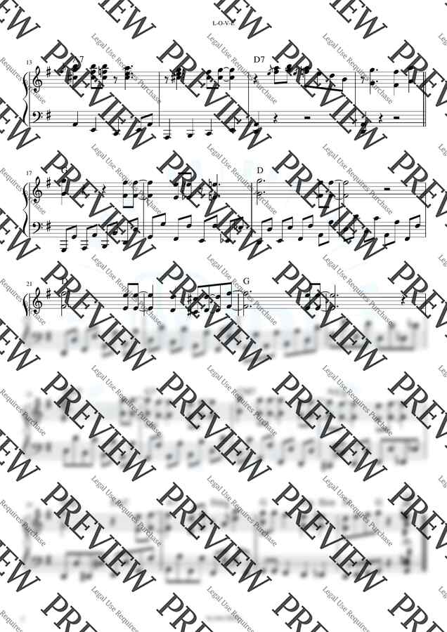 악보 > Nat King Cole - L.O.V.E (러브) (Jazz Ver. Walking Bass) by mini Music