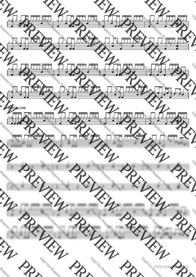 악보 > Bruno Mars - Versace on the Floor by COPYDRUM