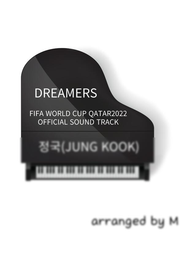악보 정국 방탄소년단bts Dreamers 원키 By M
