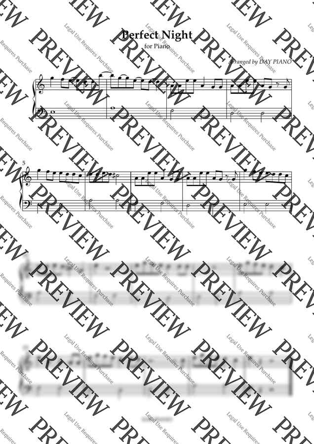 악보 > LE SSERAFIM (르세라핌) - Perfect Night (두가지/짧음/C) by 데이피아노