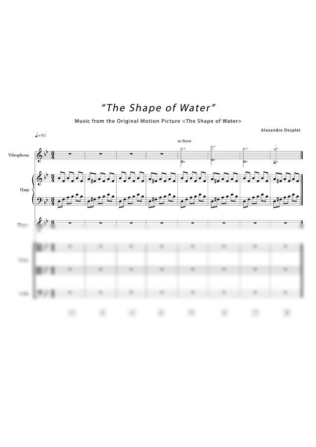 악보 > Alxandre Desplat - The Shape of Water by Seoyool