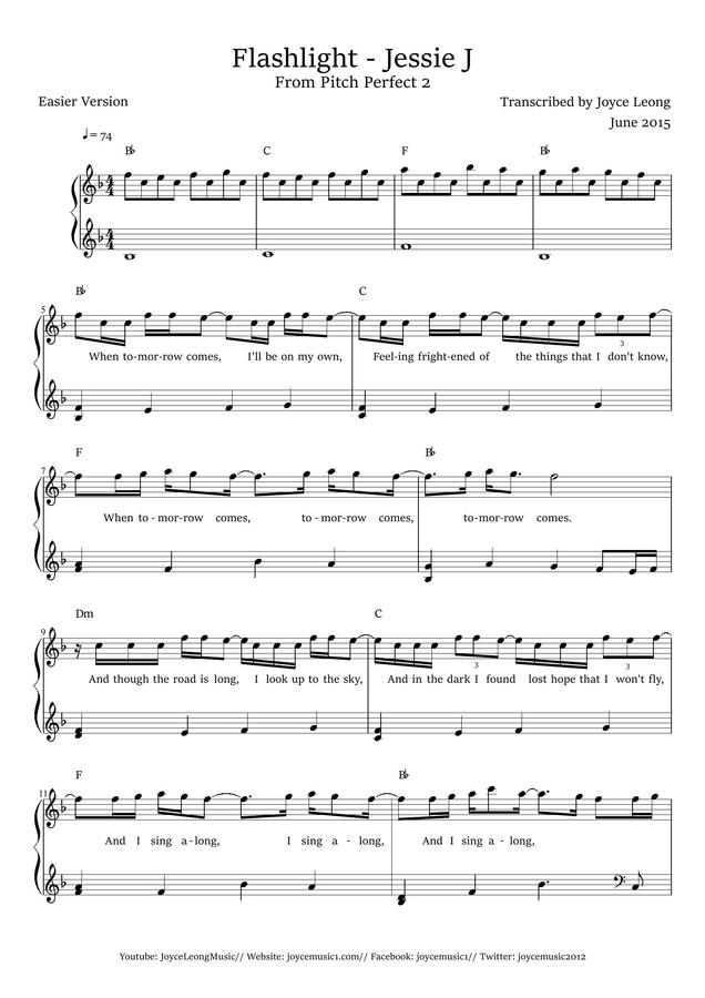 악보 > Jessie j-Flashlight