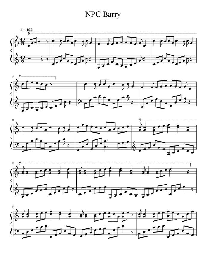 악보 > 마비노기 OST - Mabinogi Barry theme