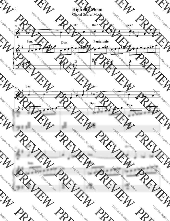 악보 > Morgan Lewis - How High the Moon by Zoey