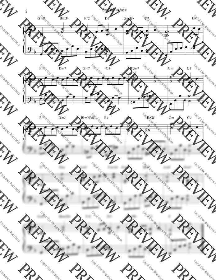 악보 > 오즈의 마법사 OST - Over The Rainbow (쉬운악보) by 나건반