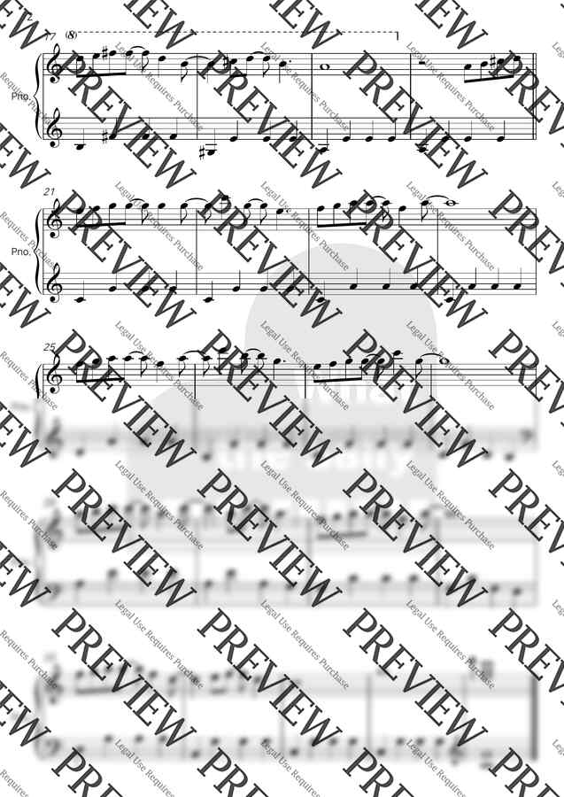 악보 > 포레스트 검프 OST - Feather Theme (어린 아이들을 위한 버전)