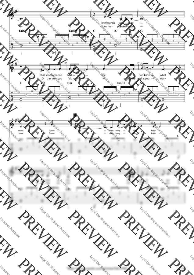 악보 > Linda Ronstadt - Long Long Time by GuitarTabs