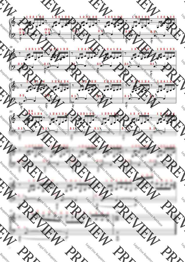 악보 > Johann Sebastian Bach - Prelude_I_in_C_major_BWV_846 (손번호가 있는 악보 ...