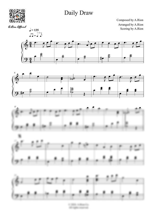 악보 > A.Rion - Daily Draw