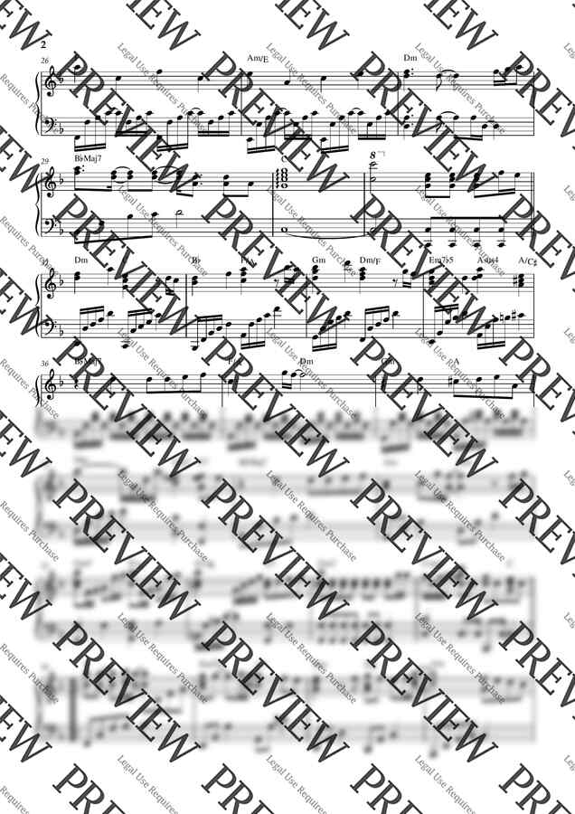 악보 > Go Shiina - 카마도 탄지로의 노래(귀멸의 칼날 OST) (중급악보) by DEUTDAMUSIC