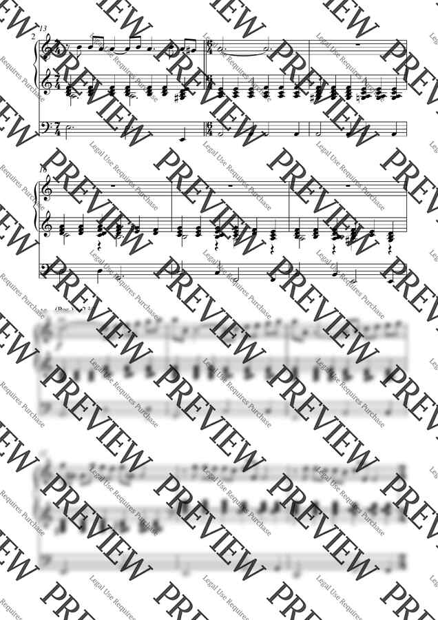 악보 > 폴 만츠-Paul Manz - Aria -오르간-고난, 묵상