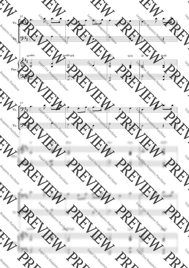 악보 > 찬송가 304장 - 그 크신 하나님의 사랑 (첼로, 피아노) by C.P(문지연/박희원)