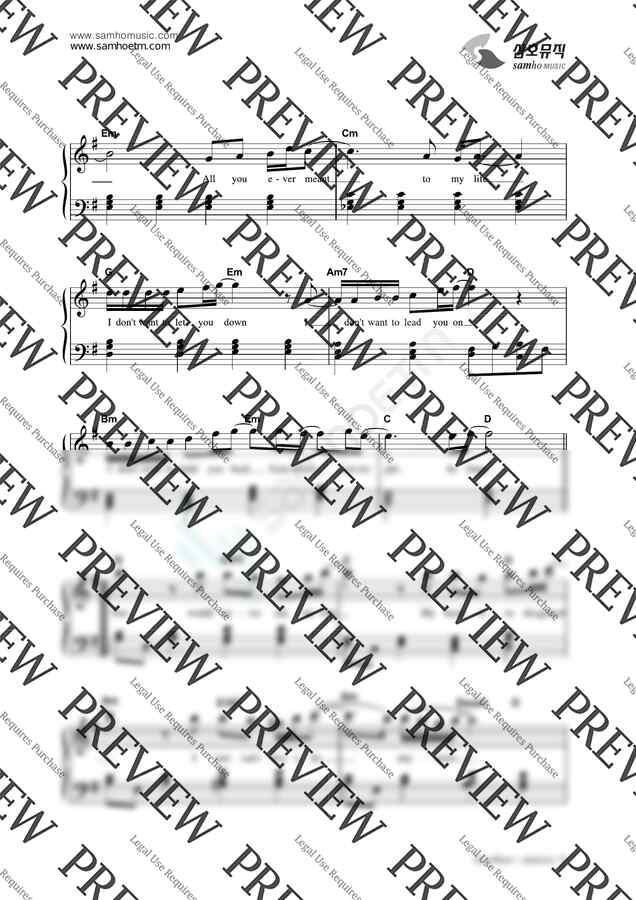 악보 > Jessica - Goodbye by 악보마트