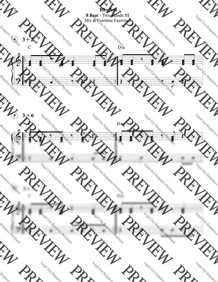 악보 Zoey [8 Beat] Two Hands Exercise Iii By Zoey