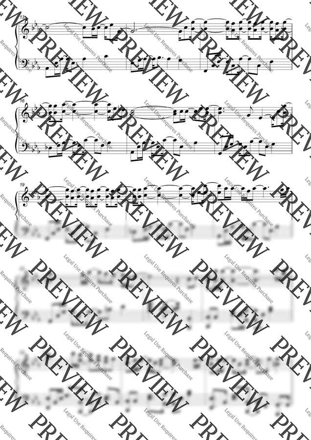 악보 > Aimer - cold rain by 한뼘피아노