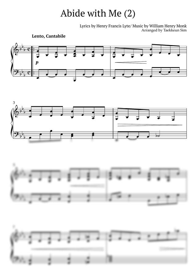 악보 > Abide with Me (2) | 심택근