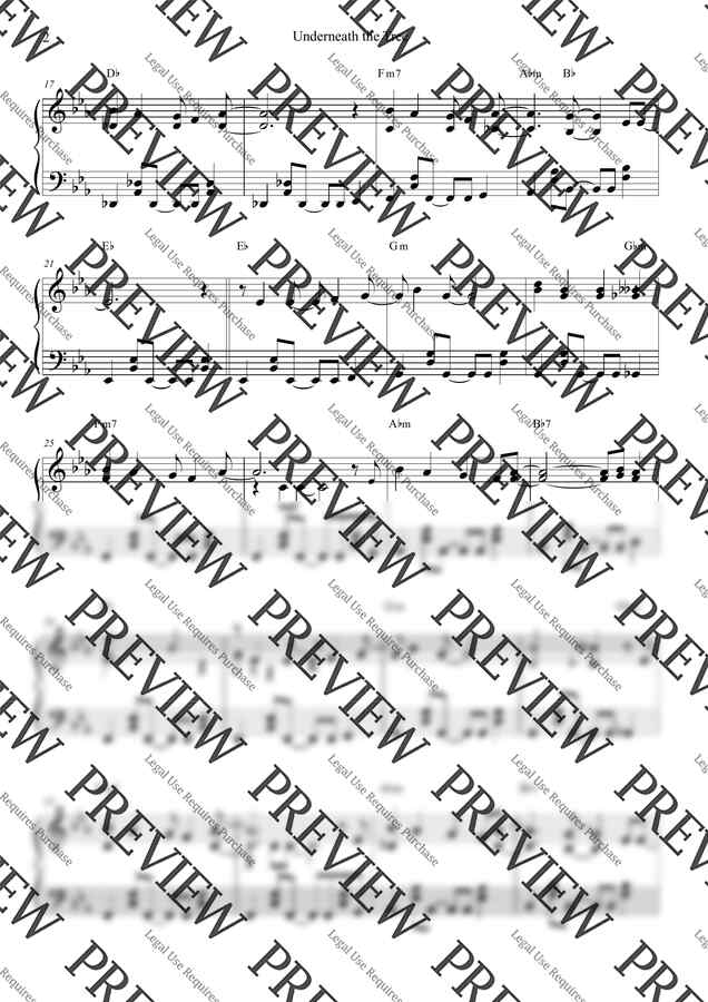 악보 > Kelly Clarkson - Underneath the Tree by KeyNomad