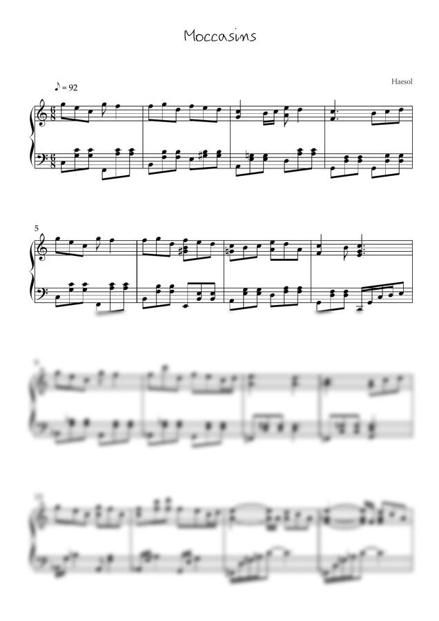 악보 > Haesol - 모카신