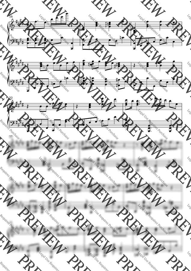 악보 > mitsukiyo - Target for Love (블루 아카이브) by 캇파캇파 Piano