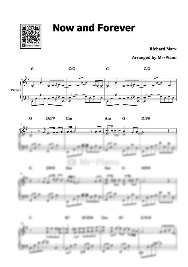 악보 > 리차드 막스 - Now and Forever by Mr-Piano