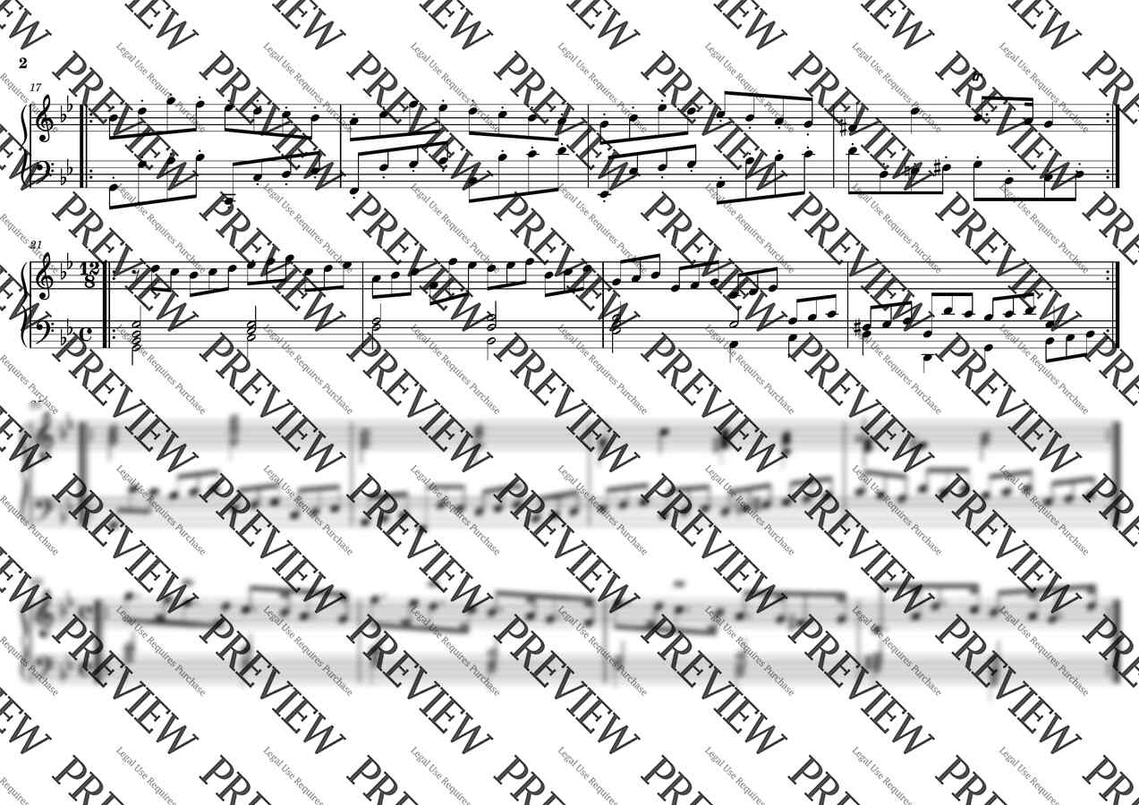 악보 > G.F.Händel (헨델) - HWV 432, Suite No.7 G minor - Passacaglia (HWV 432, 하프시코드 모음곡 7번 사단조 ...