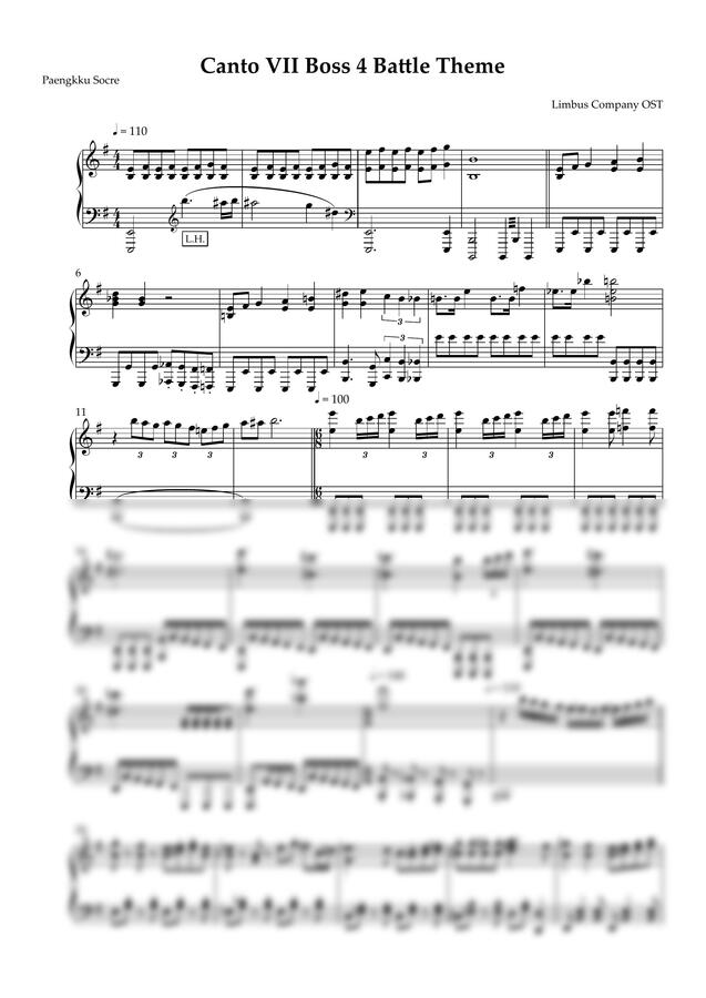 Limbus Company OST - Canto VII Boss 4 Battle Theme (Piano Ver ...